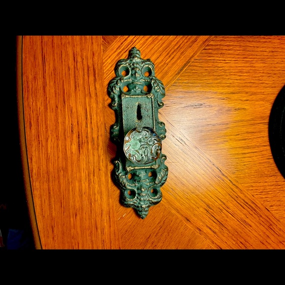 Wall Decor Antique Clear Glass Door Knob And Rustic Hardware Poshmark